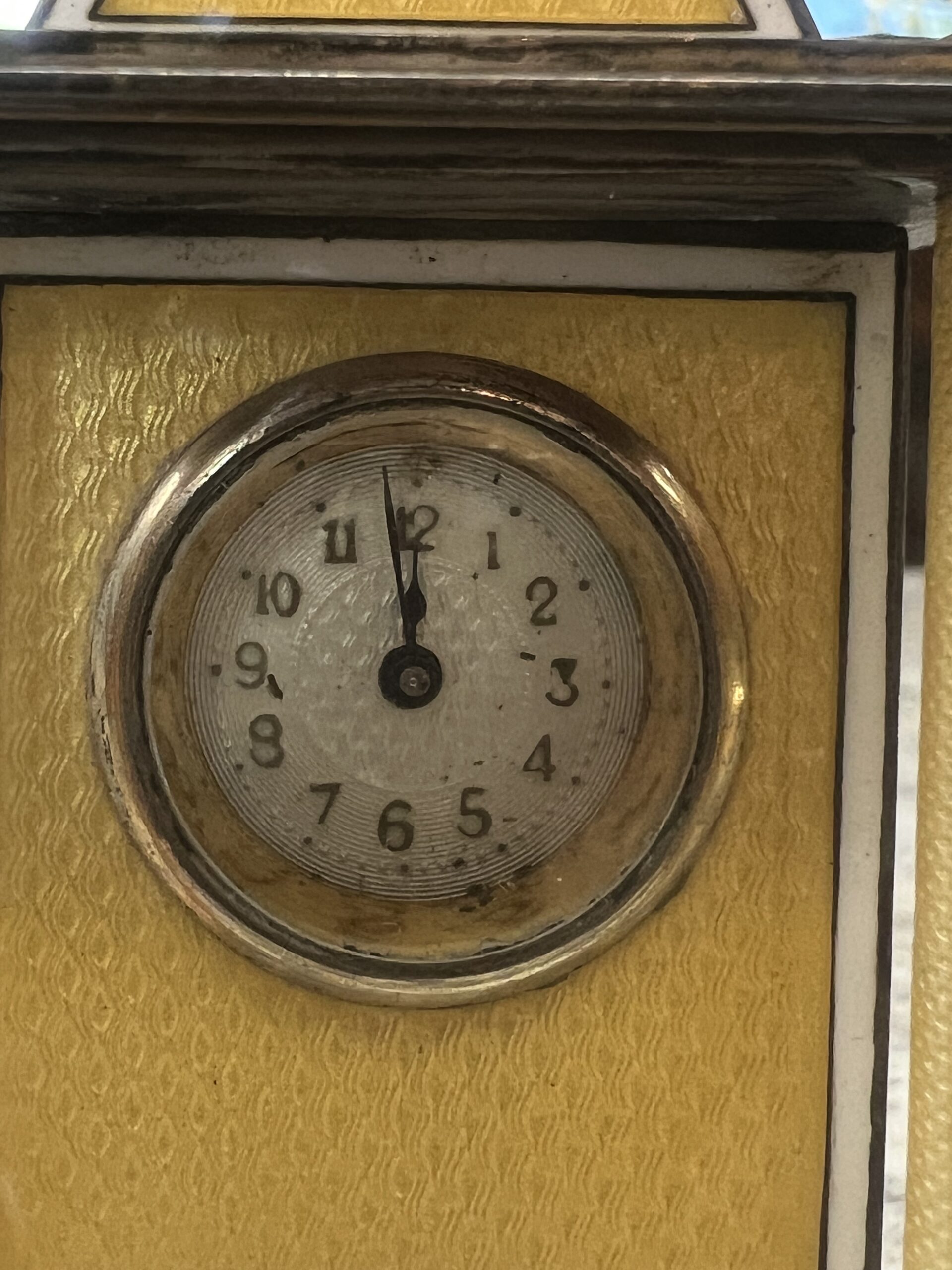 Swiss Enamel Mini Carriage Clock - JP Clocks Shop